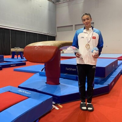 Gymnast Makes History at Asian Junior Champs