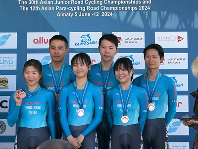 Team Hong Kong Wins Bronze Medal at Asian Road Cycling Champs
