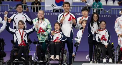 Boccia Team Shines at Paris Paralympics with 3 Medals